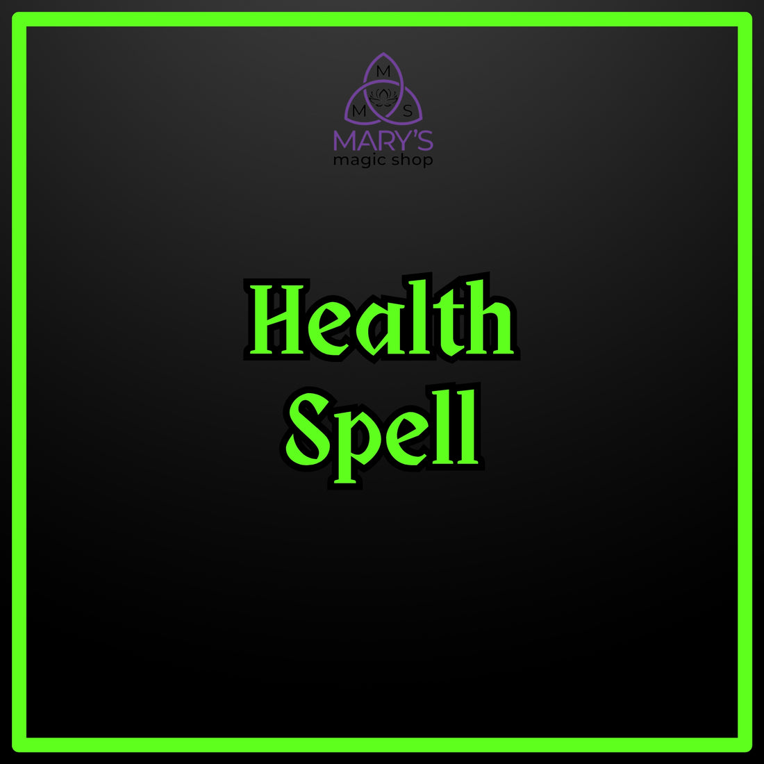 Health Spell – Restore Vital Energy – Mary's Magic Shop